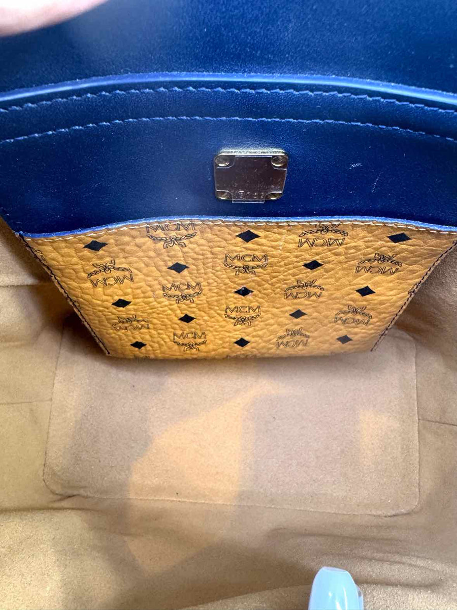 MCM Navy Leather Handbag – Labels Luxury